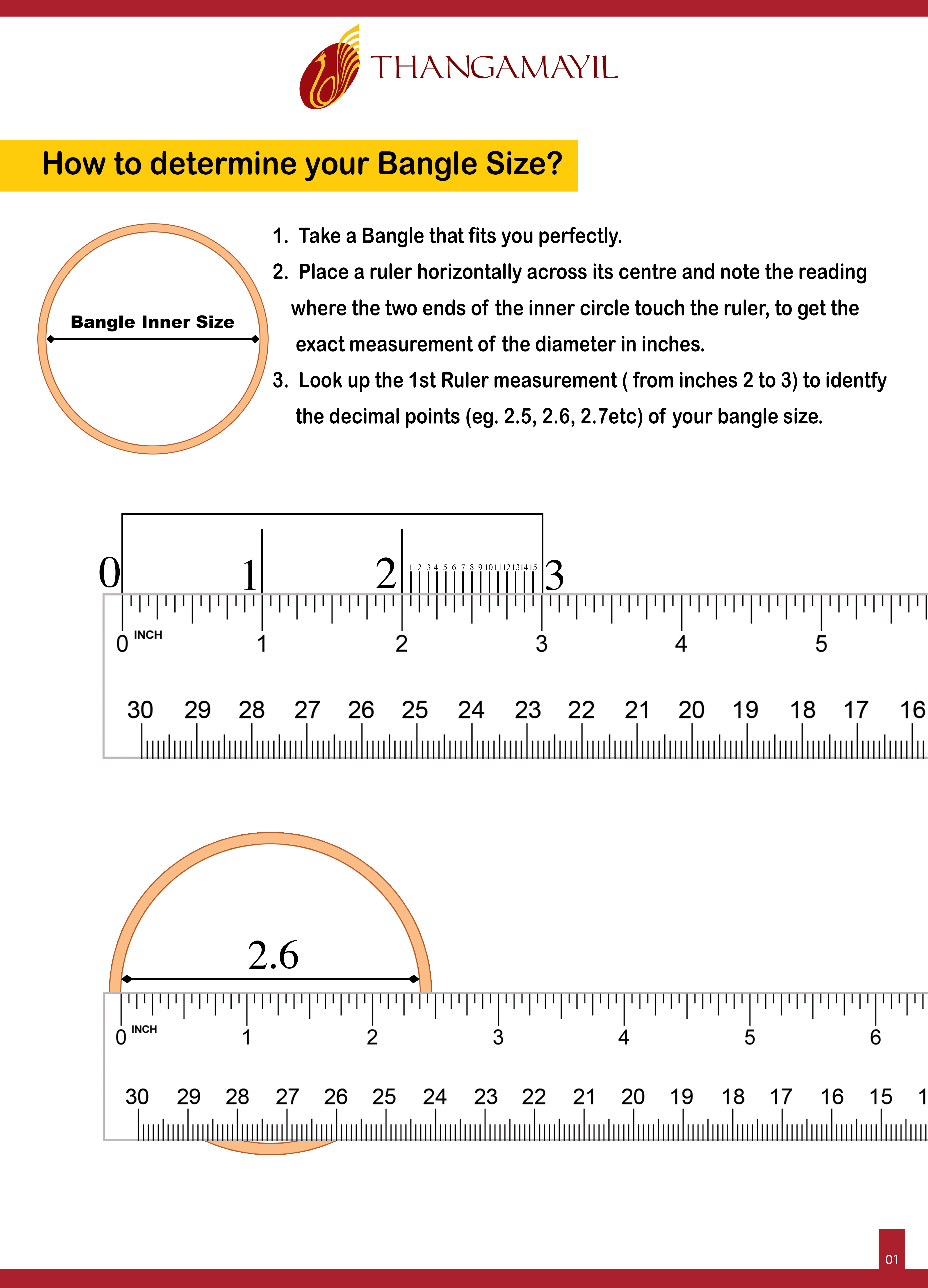 Bangle Size Guide