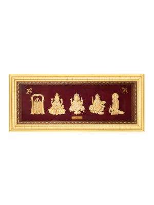 Buy Gold and Silver Plated God Artwork Frame for pooja room Online ...