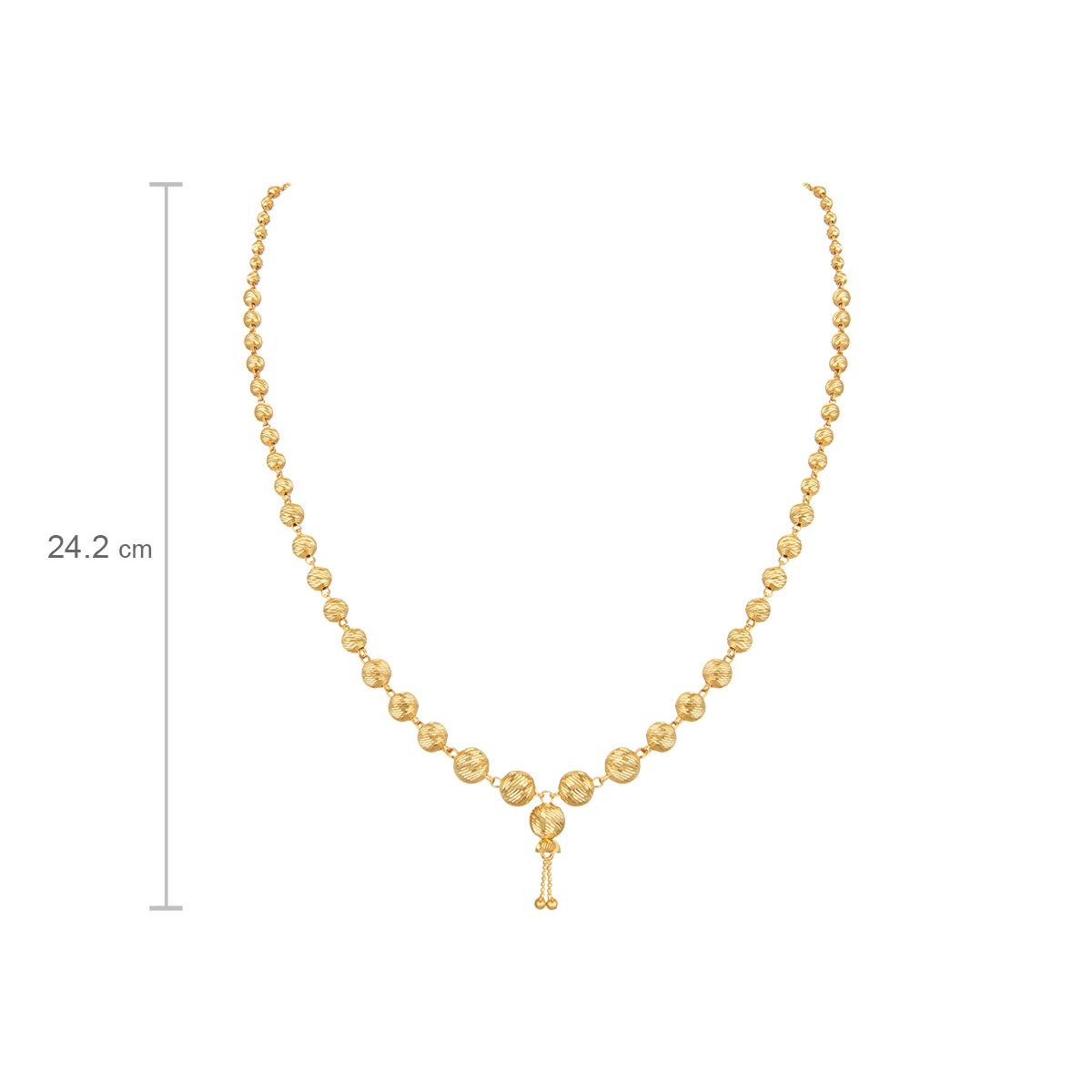 Trendy Magic Balls Gold Necklace